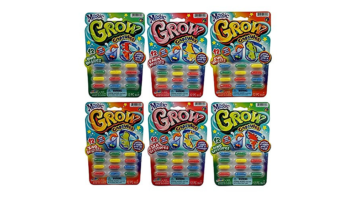 JA-RU Magic Grow Capsules: Fun Bath Toys & Party Favors