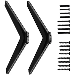 notiela TV Stand Compatible with TCL ROKU Smart TV, Base Stand for TCL 40in 43in 55in Roku TV, TV Stand Legs for TCL Roku TV with Screws (Black)