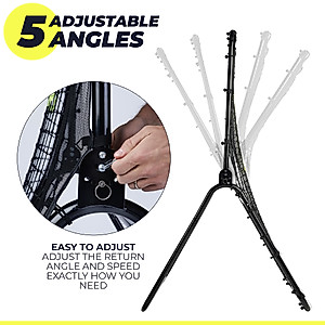 Victorem Lacrosse Rebounder for Backyard - 4x6 Inches Lacrosse Bounce Back Net, Volleyball Rebounder, Pitch Back Baseball Rebounder fits for Volleyball, Tennis and Softball Training