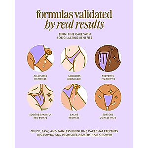 Truly Beauty Cooka Concentrate Ingrown Serum - Ingrown Hair Treatment for Bikini Area - Smoothing and Soothing After Shave Formula - Heals Razor Burn, Nicks, and Ingrowns - 0.7 OZ