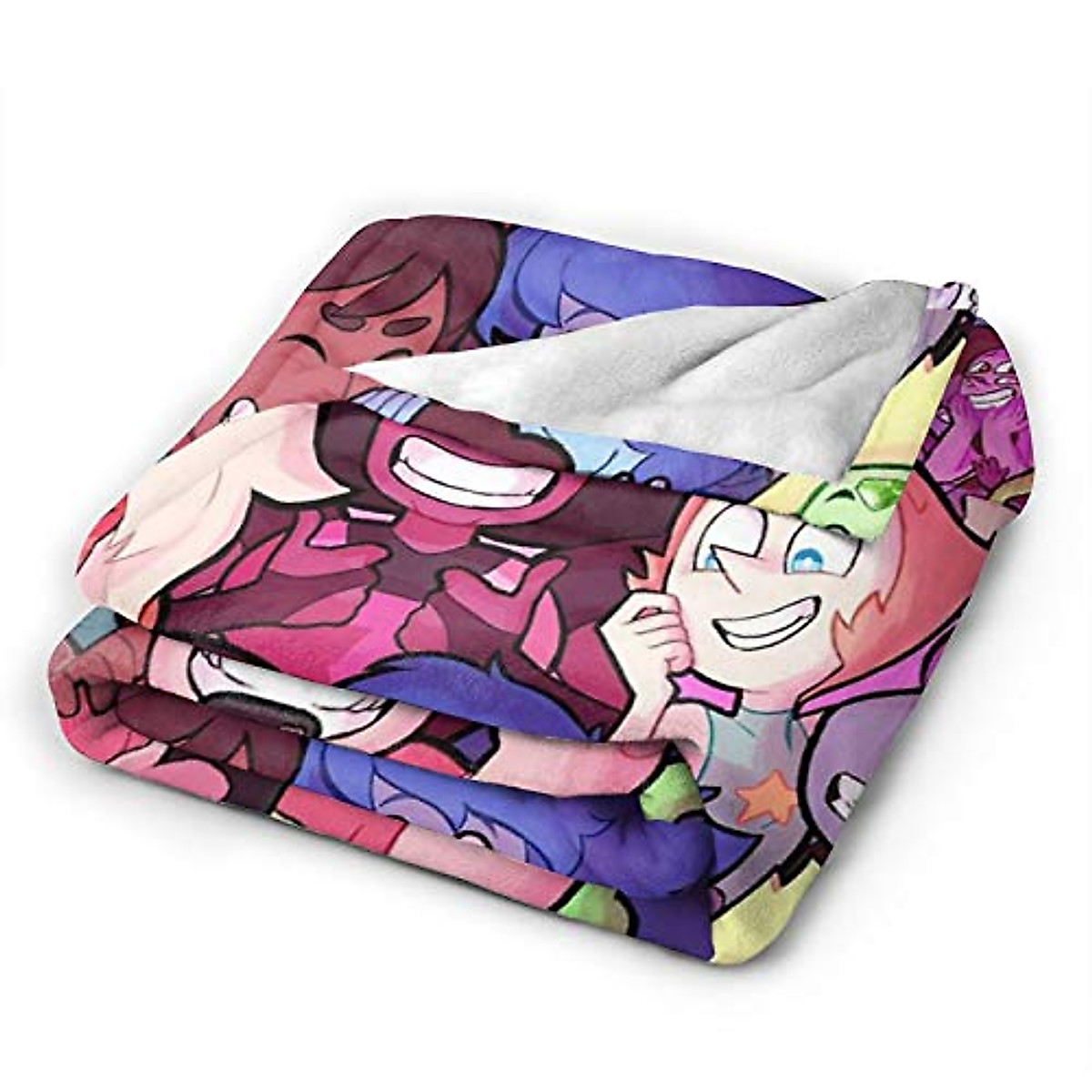 POLIAB Flannel Fleece Throw Blanket Lightweight Cozy Super Soft Bedspread Sheet Microfiber (50"X40")