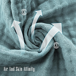 Cute Castle 12 Pack Muslin Burp Cloths for Baby - Ultra-Soft 100% Cotton Baby Washcloths - Large 20'' by 10'' Super Absorbent Milk Spit Up Rags - Burpy Cloths for Unisex, Boy, Girl - Dark Green