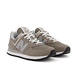New Balance Women's 574 Core Sneaker, Grey/White, 10 Wide