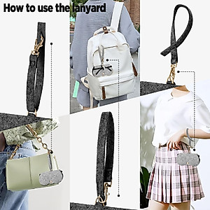 FOREGOER 2pcs Soft Felt Sunglasses Bag, Soft Eyeglass Cases Holder Portable Outdoor Travel Glasses Case Slim Sunglasses Case