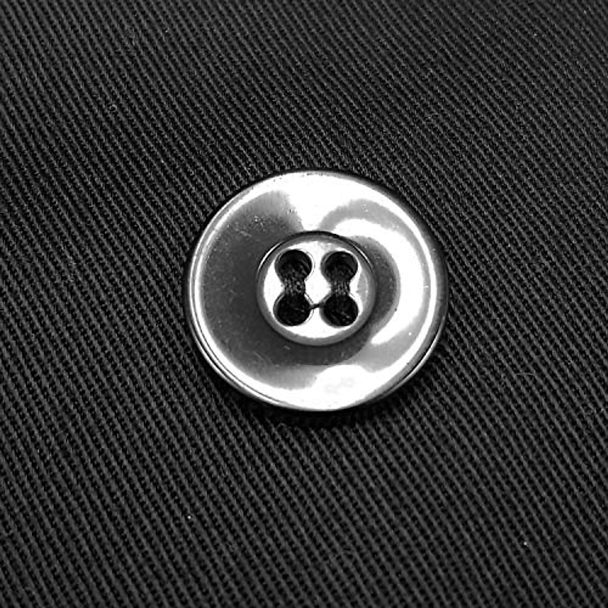 ChefsCloset Black Short Sleeve Button Chef Coat/Jacket - Unisex - Small