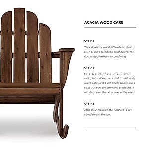 Linon Woodstock Rocking Chair, Teak