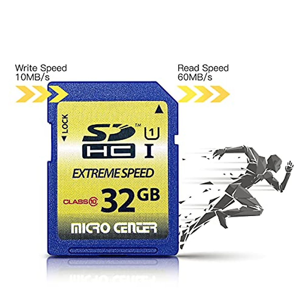 32GB Class 10 SDHC Flash Memory Card 10 Pack Standard Full Size SD Card USH-I U1 Trail Camera Memory Card by Micro Center (10 Pack)