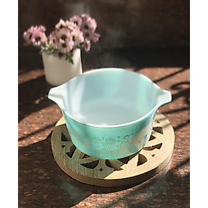 Handmade Wooden Trivet for Hot Dishes Plates & Pots Holder Hot Pad for Kitchen & Dining Table Decor Cookware Heat Resistant Rustic Decorative Carvings 8 Inches Tabletop Home & Dining Table Essentials