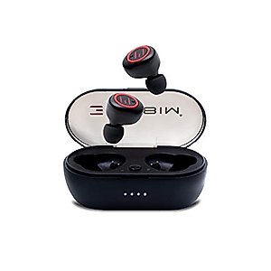 GR8IM Wireless Earbuds TWS Stereo Bluetooth 5.0 in-Ear Headphones with Deep Bass, Built-in Mic, Answer Phone Call Earphone IPX5 Waterproof Sports Earpiece with Charging Case