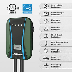 maXpeedingrods Level 2 EV Charger 40A, WiFi Electric Vehicle Charging Station, 240V J1772 Smart Wall EVSE 16 to 40 Amp Adjustable, IP65 UL Listed & Energy Star, 24ft Cord & Nema 14-50 Plug