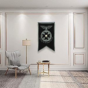 Bayyon Black Templars Banner Flag 30x50 Inch Man Cave Home Office Bed Room Decor