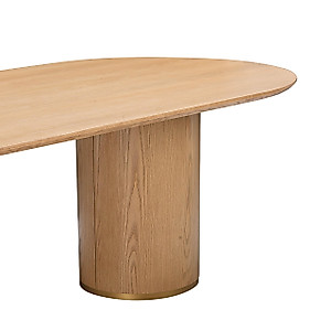 Tov Furniture Brandy Natural Ash Wood Oval Dining Table
