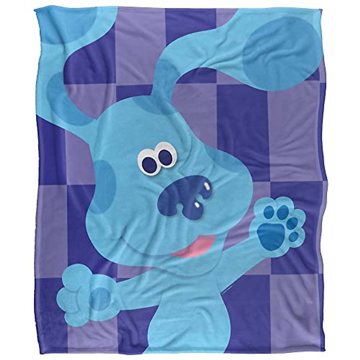 Blues Clues Blanket, 50"x60" Blue's Clues Large Blue Silky Touch Super Soft Throw Blanket