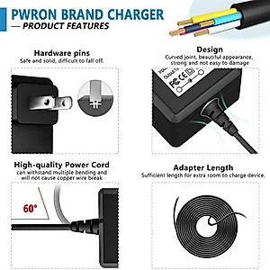 PwrON 6.6 FT 6V AC to DC Adapter for Uniden Handheld Scanner BC72XLT BC246T BC346XT BCD396XT BCD396T BR330T