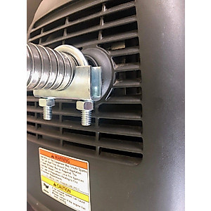 GenExhaust Compatible with Honda EU2200i/EU2000i/EU1000i Generator 1" Steel Exhaust Extension 8 Foot Length.