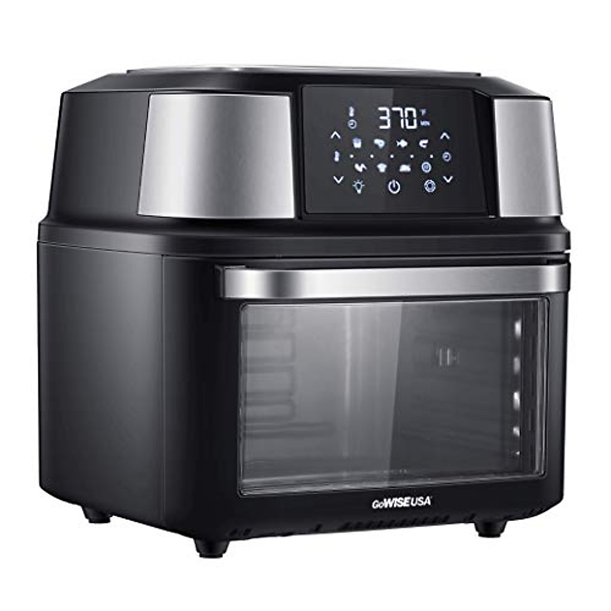 GoWISE USA 17-Quart Air Fryer & Food Dehydrator - 5 Drying Trays plus 6 Additional Accessories - Perfect for Drying Beef Jerky, Herbs, Fruit, Vegetables, Dog Treats