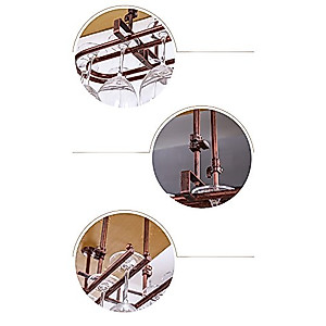 Wine Racks Metal Wine Rack, Glassware Rack, Hanging Wine Rack, Hanging Goblet Rack, Creative Wine Glass Rack (Size : L80*25CM)