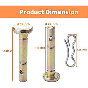 XVRTJ Parts Shop 738-04124 Replacement Shear Pin Kit for MTD Snow Throwers 714-04040 (Pack of 20)