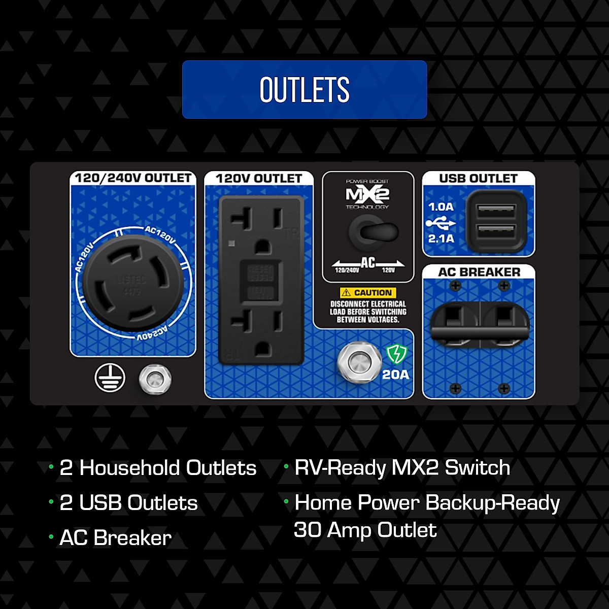 DuroMax XP5500HX 5,500-Watt Dual Fuel Portable Generator - Gas & Propane, Electric Start, RV & Emergency Ready