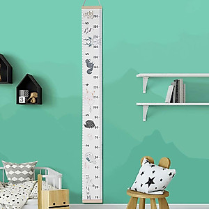 GLOGLOW Growth Chart, Height Chart Cute Wall Ruler Removable Height Measure Chart Wall Sticker Height Measure Home Room Decoration Child Toy Growth Chart for Kids(#1)