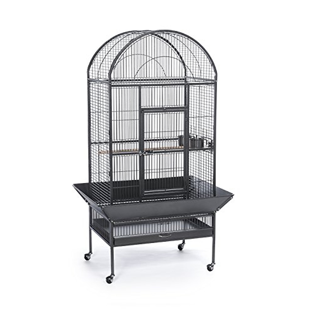 Prevue Pet Products 34531 Hammer Tone Dome Top Bird Cage, Large, Black