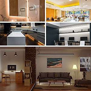 BTF-LIGHTING FCOB COB Flexible High Density Uniform Light LED Strip 8W/m 16.4FT DC12V Daylight White 6000K CRI 90+ 8mm Width Dimmable LED Ribbon for Indoor Decoration(No Adapter or Controller)