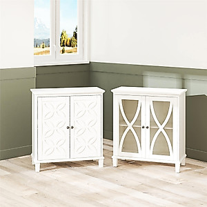 Ameriwood Home Celeste Double Door Accent Cabinet, White