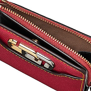 Marc Jacobs TheJLink M0017024 Women's Bi-Fold Wallet, Lipstick Red