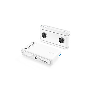Lenovo Mirage Camera with Daydream, VR-Ready Photo and Video Camera, Integration with YouTube and Google Photos, Smartphone Compatibility, Moonlight White
