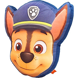 Hasbro Paw Patrol Chase Head Shaped Super Soft Deluxe Pillow Cushion 40cm 16"