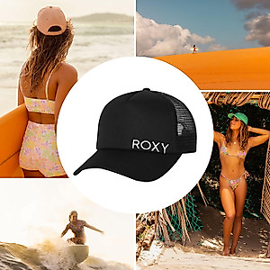 Roxy womens Finishline Trucker Hat Baseball Cap, Anthracite 20, One Size US