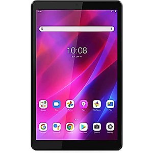 Lenovo Tab M8 Tablet, 8'' HD IPS Display, Android 11, Quad-Core Processor, 3GB Ram, 32GB Storage, Long Battery Life, SD Card Slot, Grey + Accessories, Gray