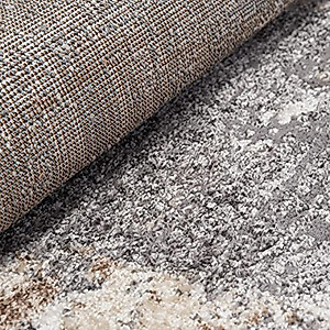 LUXE WEAVERS Rug 7680 Abstract Modern Area Rug, Stain Resistant, Machine-Made, Gray / 8' x 10'