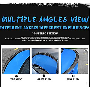 Acmex Rear Spoiler Wing Fits for 2008-2012 BMW E90 M3 Sedan & 2006-2011 E90 3 Series Sedan Trunk M4 Style 323i 325i 325xi 328i 328i xDrive 330i 330xi 335i 335d 335i xDrive M3 (Carbon Fiber)