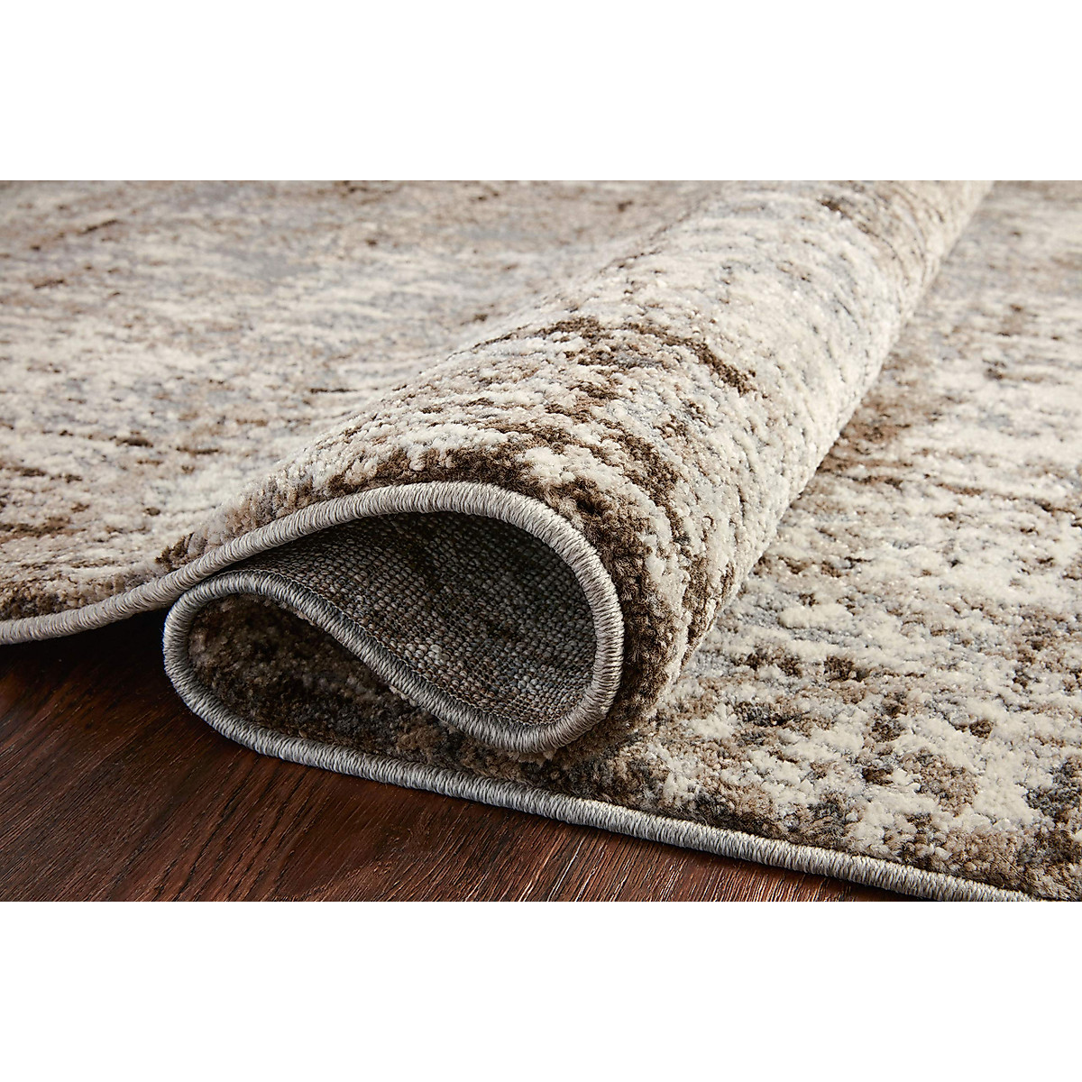 Loloi II Austen Collection AUS-01 Area Rug 7'-10" x 10'-6" Natural/Mocha Rectangular 0.38" Thick
