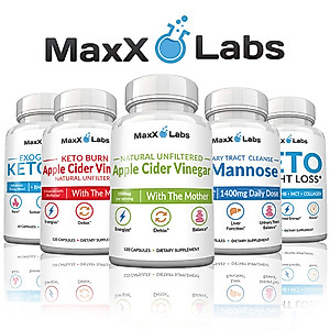 MaxX Labs D Mannose Capsules - Fast Acting 1400 MG Extra Strength DMannose Capsule for Bladder Health with Potent Cranberry Extract & Hibiscus Flower Supports UTI Relief Supplement - 120 Ct