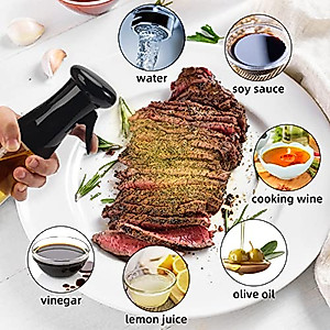 WERTIOO Olive Oil Sprayer for Cooking 4 Pack, 7.4oz/210ml Glass Olive Oil Spray Bottle Refillable Kitchen Accessories Oil Mister for Air Fryer, Salad, Baking, BBQ