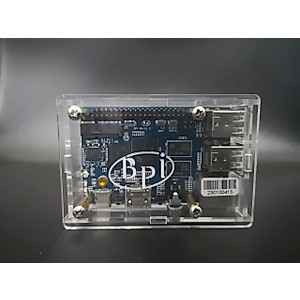 WayPonDEV Banana Pi BPI-M5 M4 Acrylic Case for Banana Pi M5 Single BOAD Computer Support Android Debian Raspbian Armbian