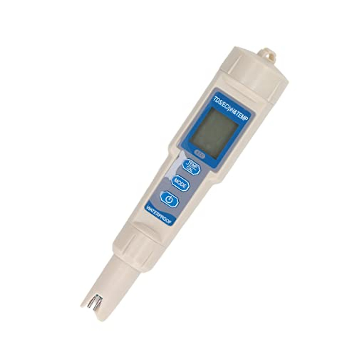 Water Quality Tester, Large Display Screen Precise Easy to Carry PH EC TDS Temp Meter Ergonomic 4 in 1 ABS Housing for Aquarium for Fish Hatchery