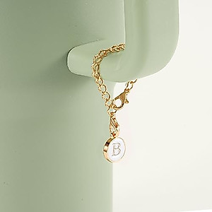 MOTAIN Letter Charm Accessories For Stanley Cup,Name Id Letter Handle Charm For Stanley Tumbler,Water Cup Handle Identification Letter Charm(B)