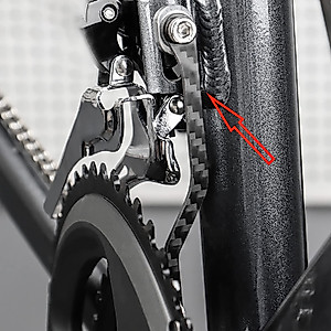 Bicycle Chain Guard Carbon Bike Chain Stabilizer Protector with Screws for Road Bike MTB BMX