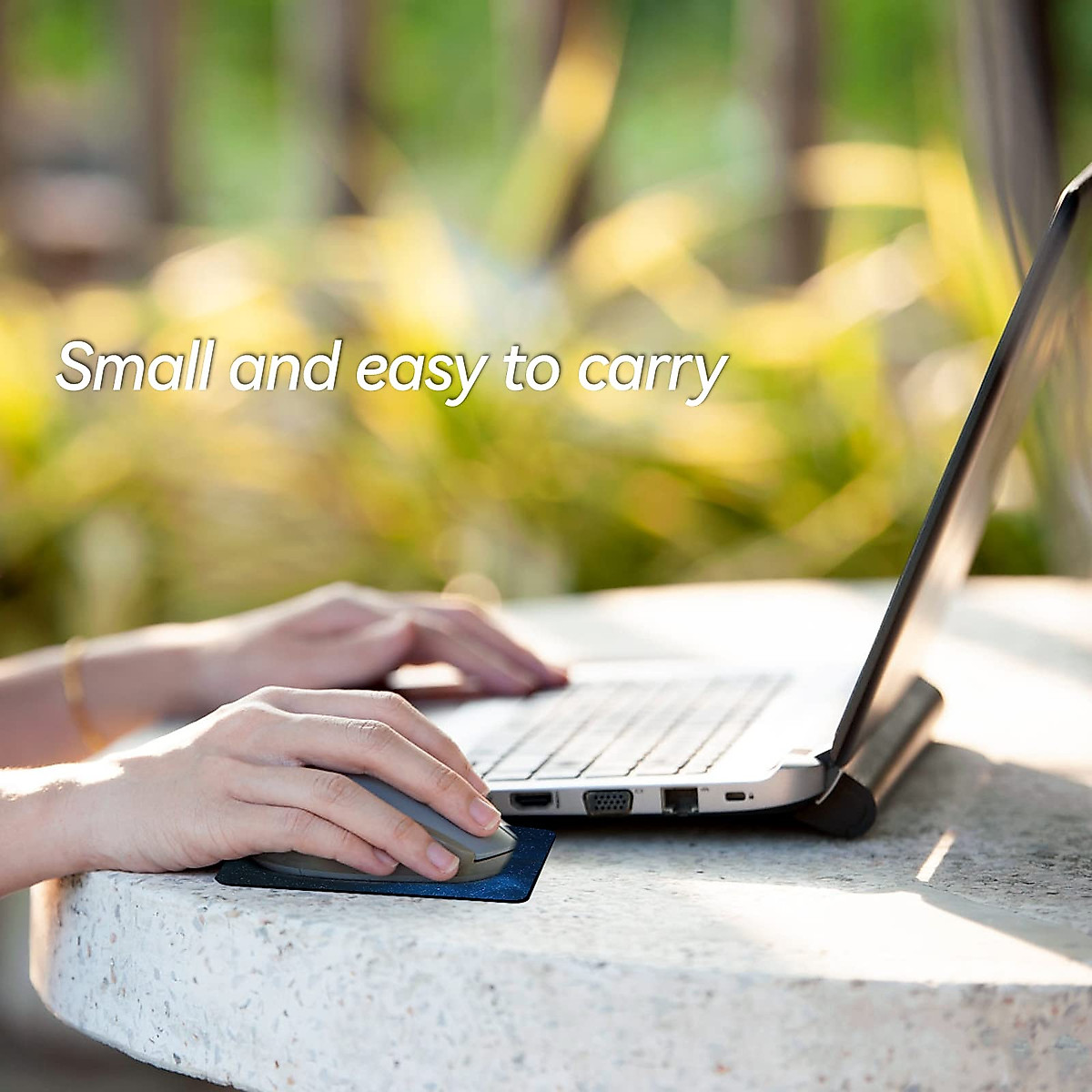 GZXHS Small Mouse pad mall, only Takes up Mouse Space, Mini Travel Carry Washable Non-Slip Rubber Base, Office, Small Space, 5x6inches