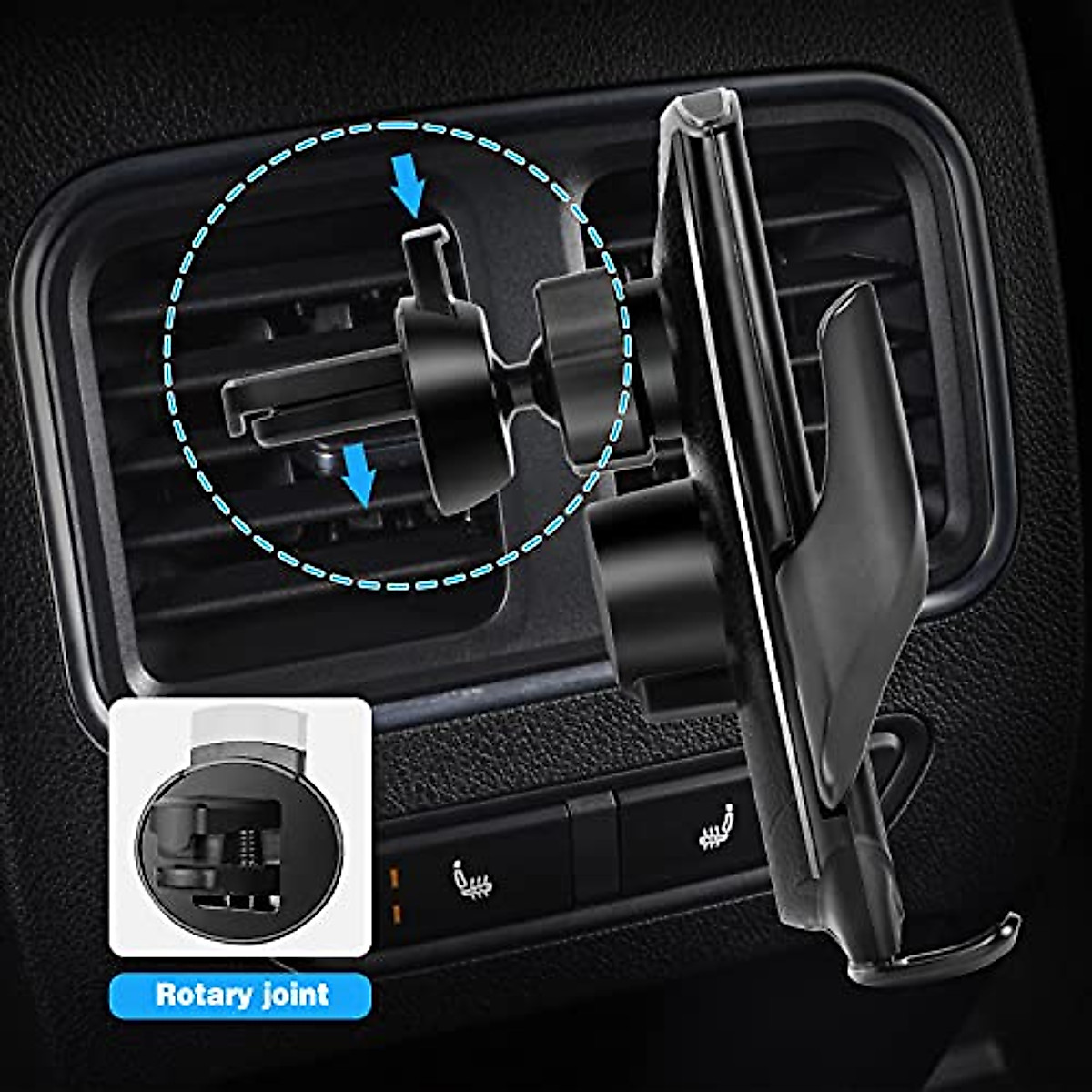 Wireless Car Charger, 10W Wireless Car Charger Mount,Phone Holder Car Wireless Charger for iPhone 13/13 Pro /12/12 Pro/ 11/11 Pro/Xr/Xs/X/8, Samsung S