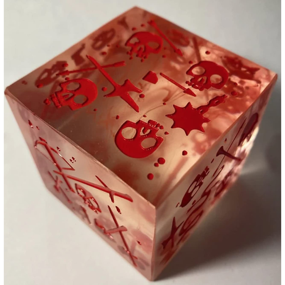 2 Massive Gelatinous Cubes Dice Pair / Mini by Severed Books