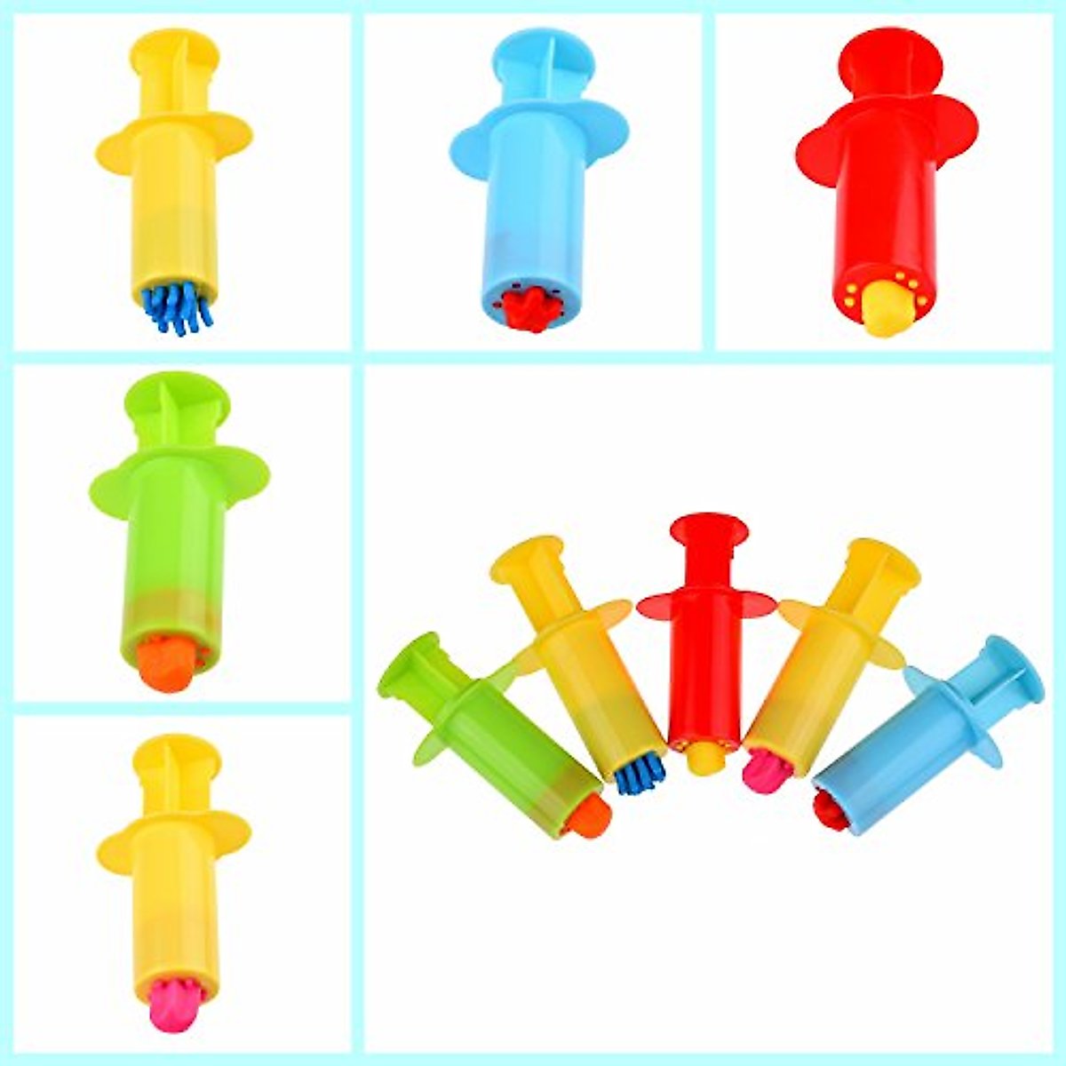 Kare & Kind Set of 10 pcs Smart Dough Tools Kit with Extruder Machine (10 Extruder Tools)
