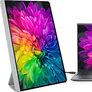 INOO Portable Monitor for Laptop, 16.1'' FHD 1080P USB-C Travel Monitor External IPS HDMI for Computer, Second Display Screen Extender with Kickstand for PC MacBook Phone Xbox Switch PS4/5