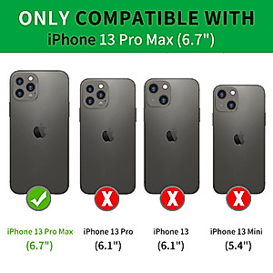 Skycase Case Designed for iPhone 13 Pro Max 5G 6.7’’, Support [Magsafe Charge][2 in 1] Magnetic Detachable Flip Folio Wallet Case with Card Slots for iPhone 13 Pro Max 2021,Navy