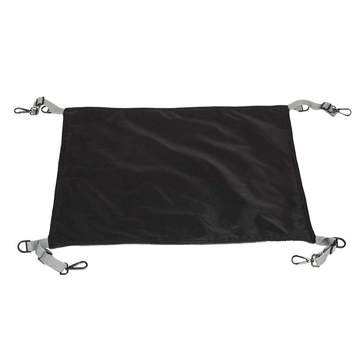 Hanging Cat Hammock, Pet Hammock for Cage, Adjustable Cat Bed Two Sides Comfortable/Waterproof Resting Sleepy Pad for Cats Small Dogs Rabbits or Other Small Animals (Black) (Black, 22 x 16.5)