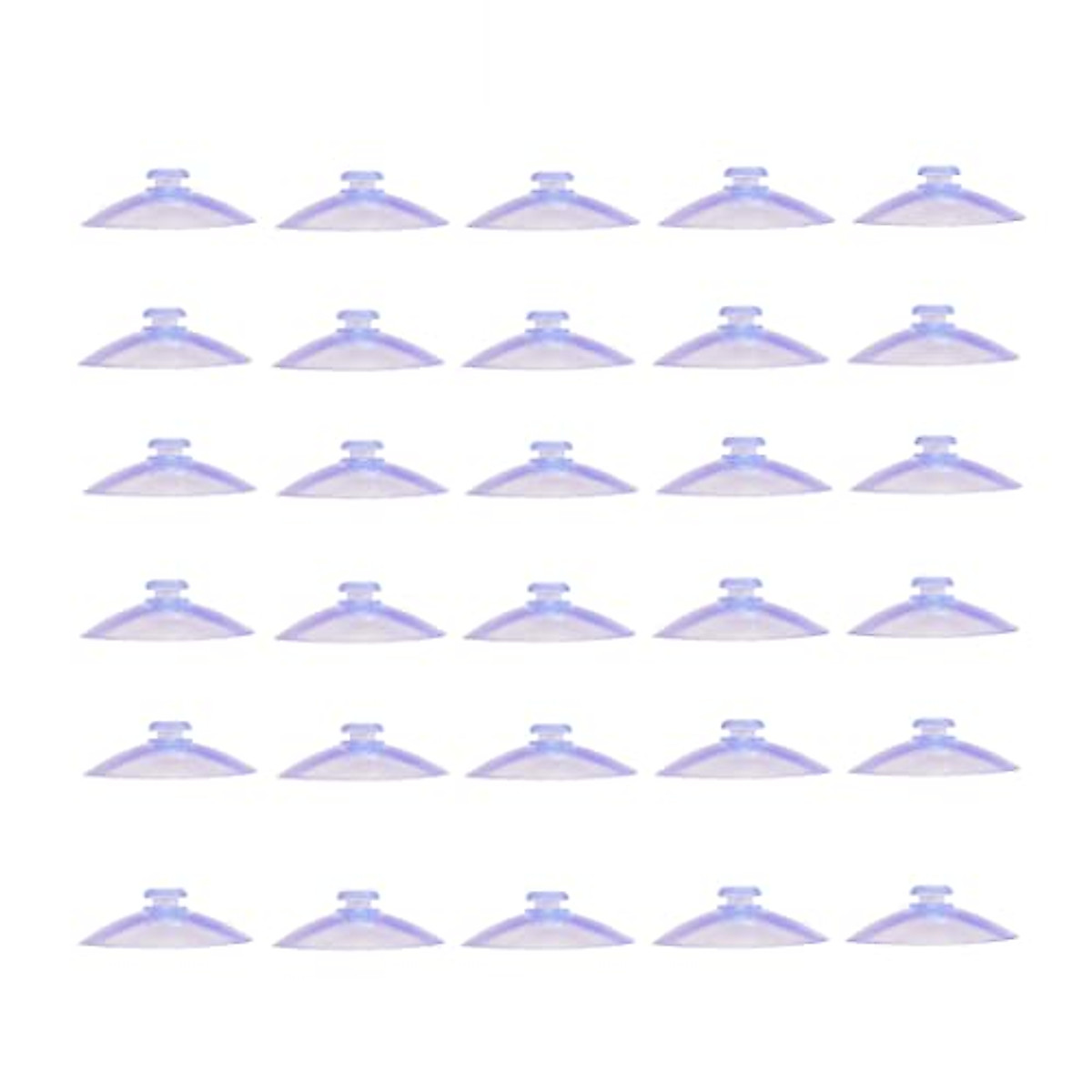 GDQLCNXB 30mm/1.18" Suction Cups for Glass Table Tops, Rubber Transparent Anti-Collision Sucker Pad Without Hooks for Home Decoration 30 Pcs