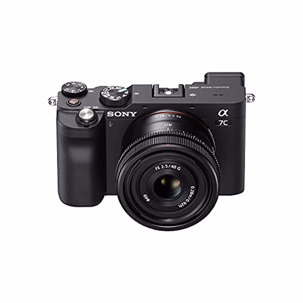 Sony Alpha 7C Full-Frame Mirrorless Camera - Black (ILCE7C/B) with Sony FE 40mm F2.5 G Full-Frame Ultra-Compact G Lens